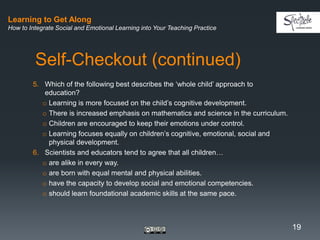 Understanding social and emotional learning--What and why? | PPTX