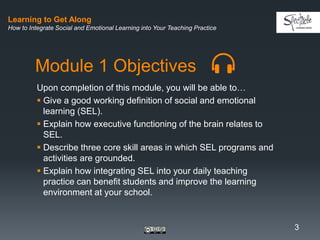 Understanding social and emotional learning--What and why? | PPTX