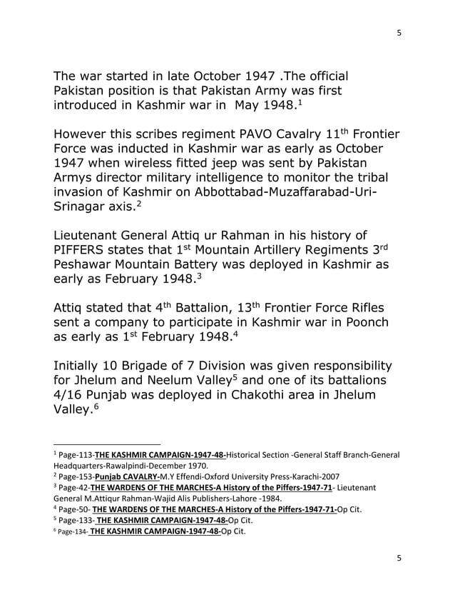 LTG ATIQ UR RAHMAN SIMPLY WHITE WASHES 4 FFs GLORIOUS 1948 WAR ...