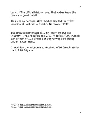 LTG ATIQ UR RAHMAN SIMPLY WHITE WASHES 4 FFs GLORIOUS 1948 WAR ...