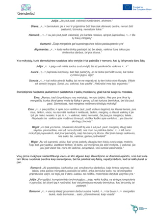 Ataskaita GenderED | PDF