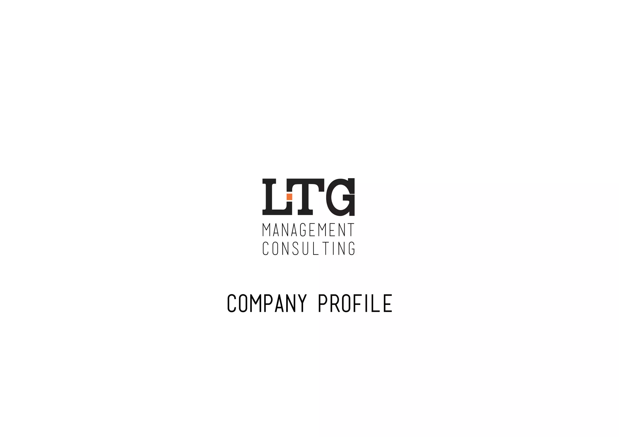 LTG MANAGEMENT CONSULTING BROCHURE | PPT