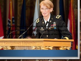 Ltg mary legere distinguished career | PPT
