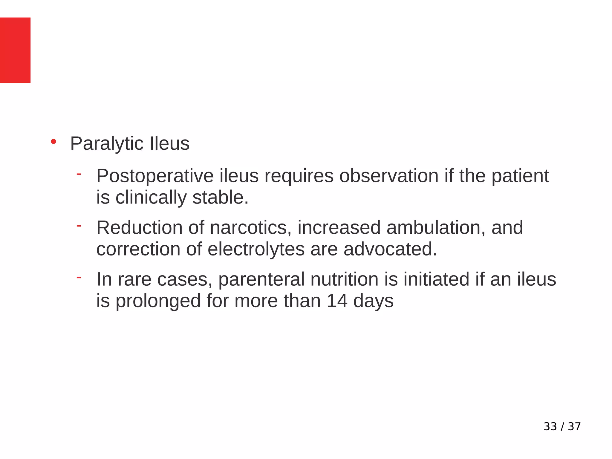 Lt hemicolectomy - Surgical Approach, Complications. | PDF