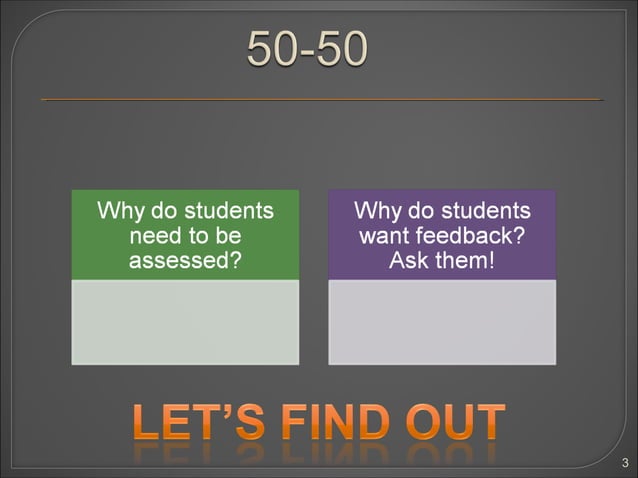 LTHE Assessment and Feedback using PBL | PPT