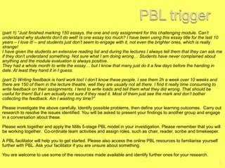 LTHE Assessment and Feedback using PBL | PPT