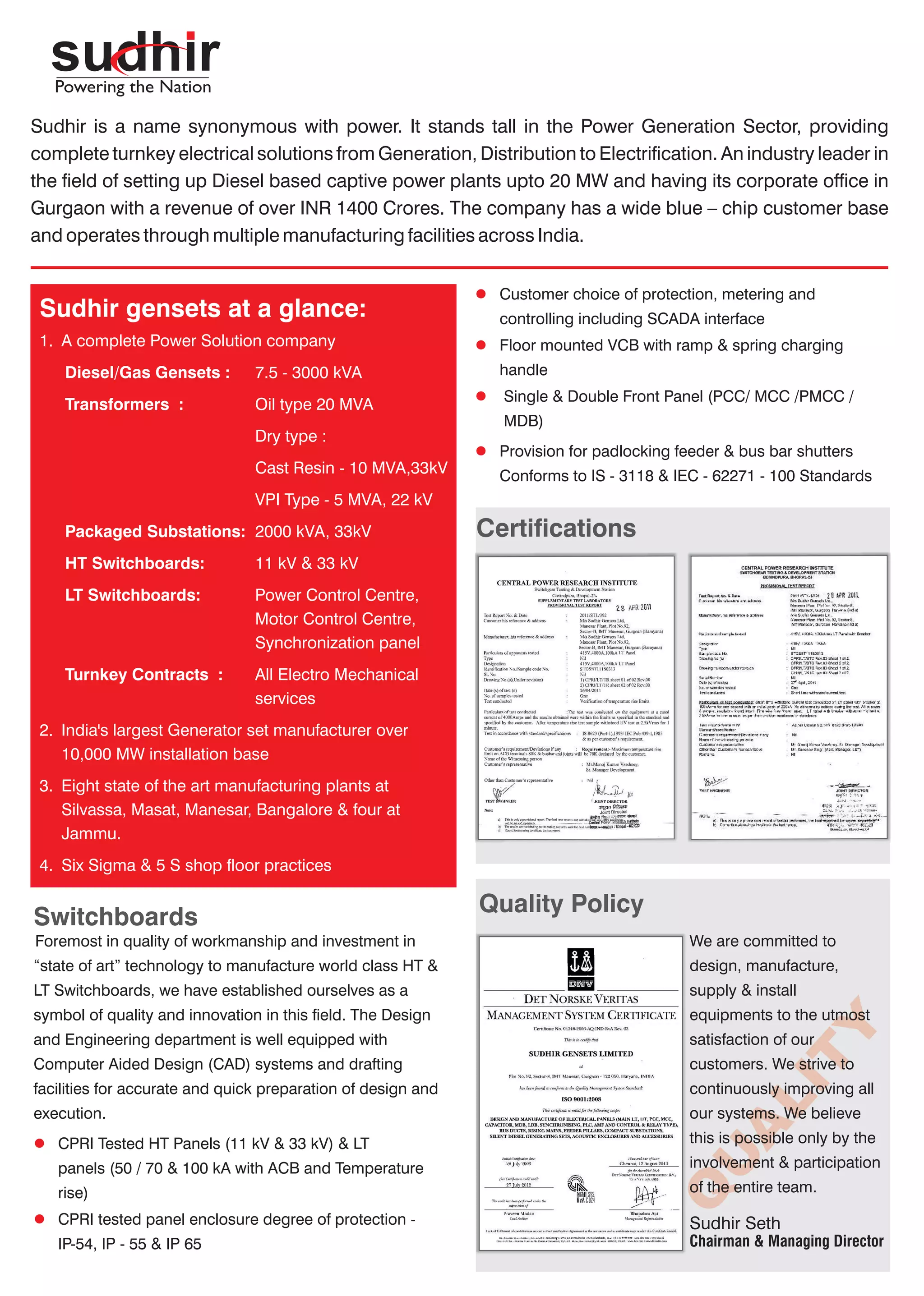 LT & HT Panel - Catalogue Art work | PDF