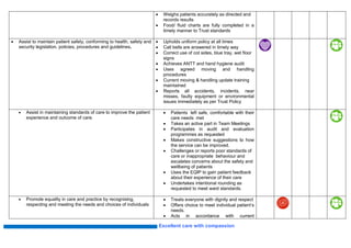 LTHTR HCA 438 RC7430 Job Description and Person Specification | PDF