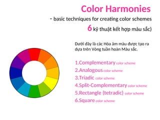 ly thuyet ve color trong my thuat và cuoc song | PPT