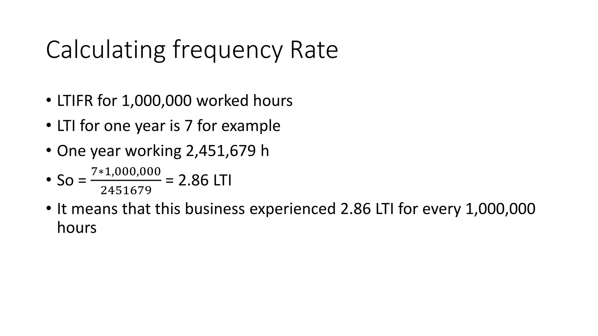 Lost Time Injury | PPTX