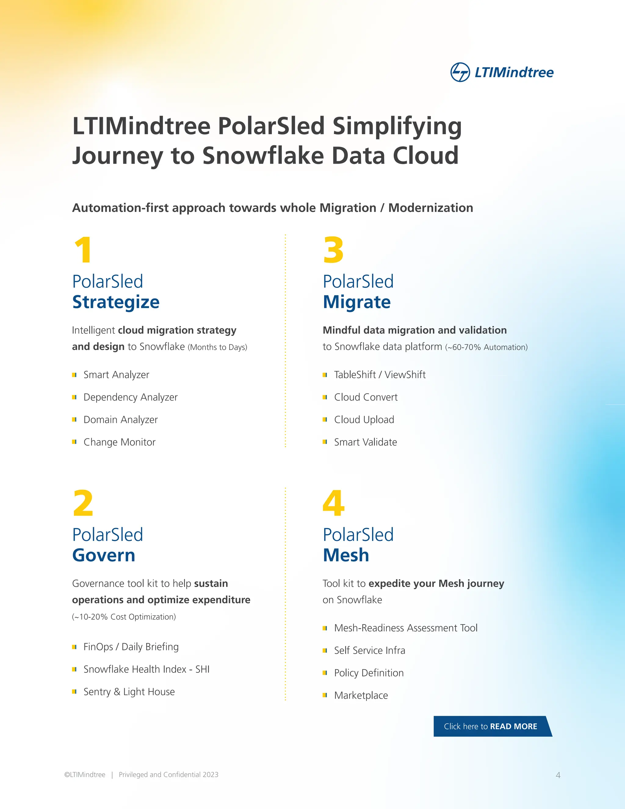LTIMindtree PolarSled Solution Brochure PDF | PDF