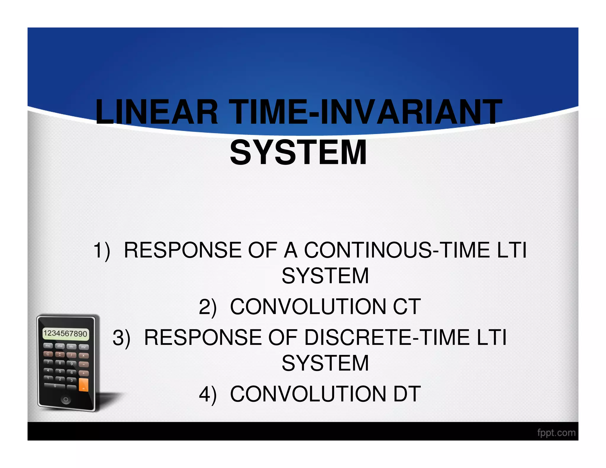 Lti system | PDF