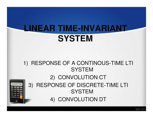 Lti system | PDF