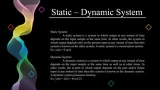 LTI Systems - With/Without Memory | PDF