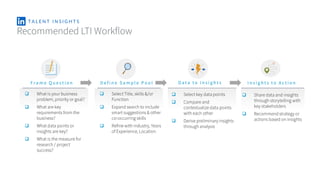 Recommended Workflow for LinkedIn Talent Insights | PDF