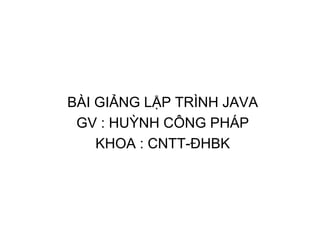 Java Tieng Viet | PPT