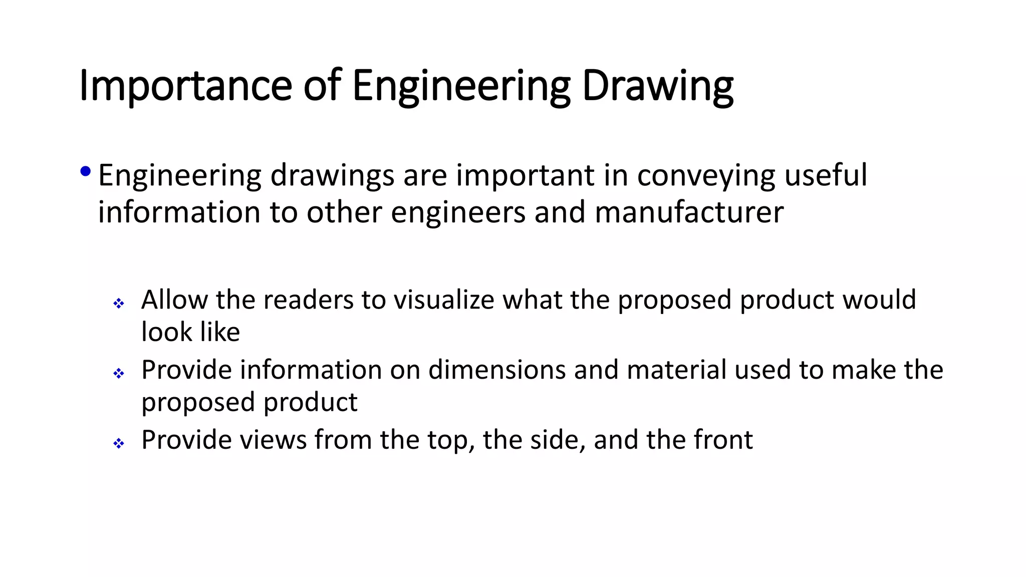 Lecture 1 - Technical Drawing Introduction | PPT Lecture 1 - Technical Drawing Introduction | PPT