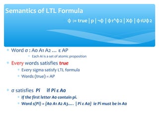 Linear Temporal Logic LTL | PPT