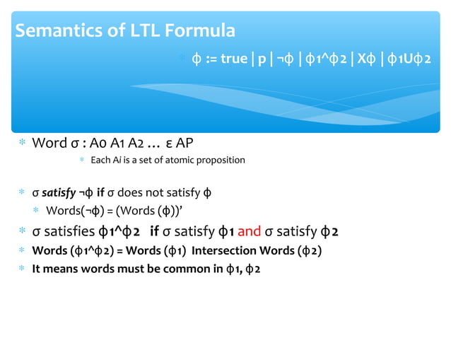Linear Temporal Logic Ltl Ppt 1988