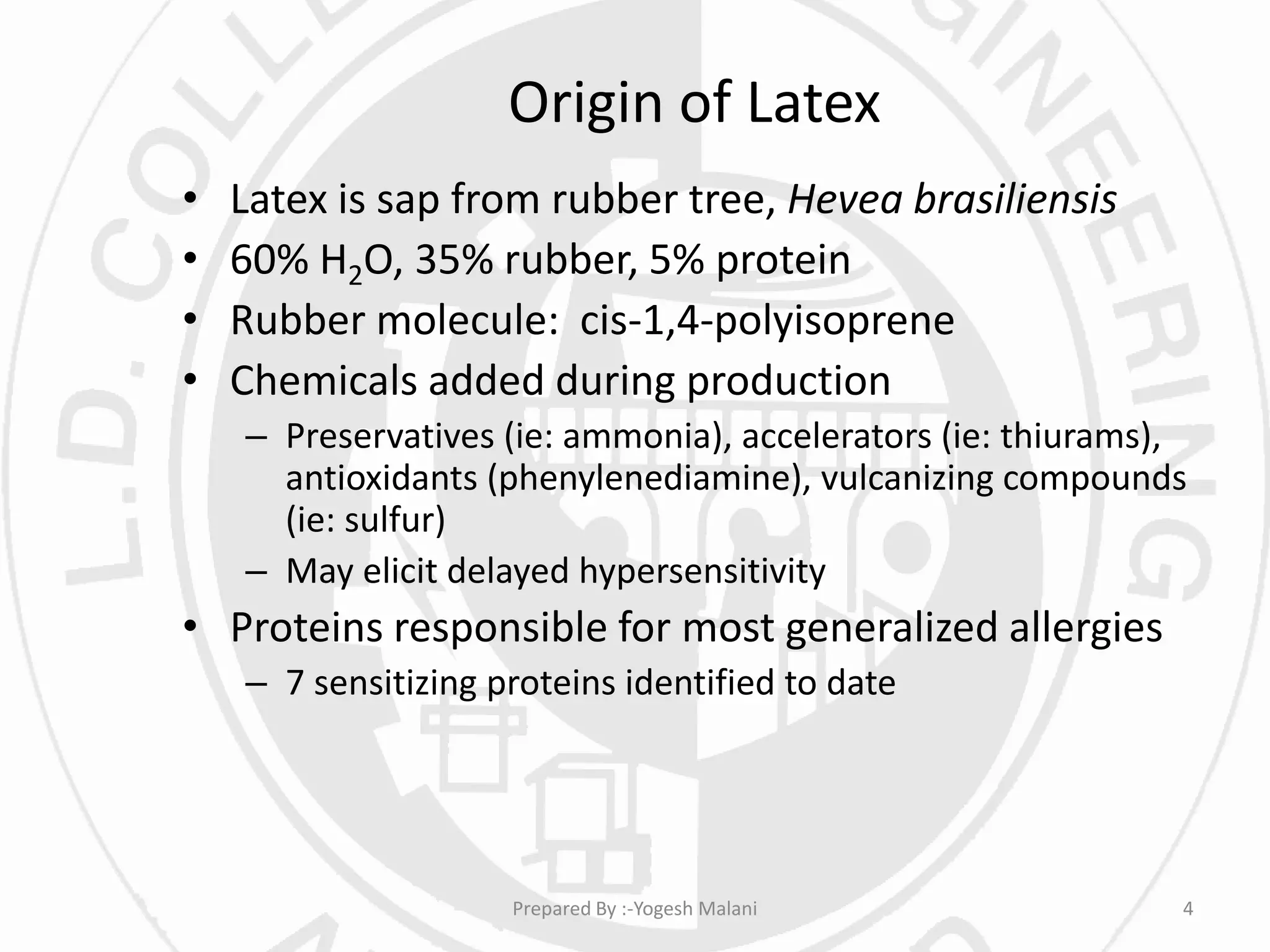 latex allergy | PPTX