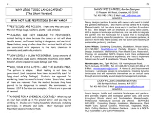 Less Toxic Landscaping Resource Directory: For a Safer Outdoors | PDF