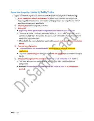 ASNT Leak Testing (LT) Level III Notes-Dr. Samir Saad | PDF