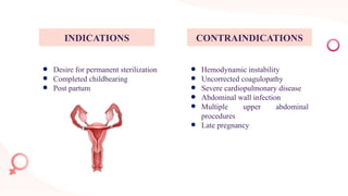 Laparoscopic tubal ligation procedure by dr.Rehan | PPTX