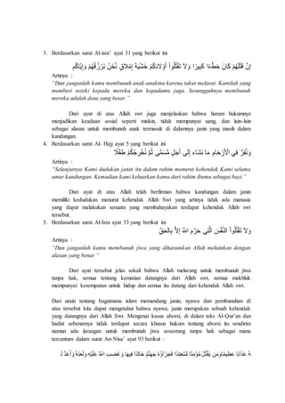 Ltm agama islam aborsi | DOCX
