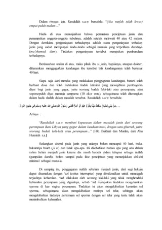 Ltm agama islam aborsi | DOCX