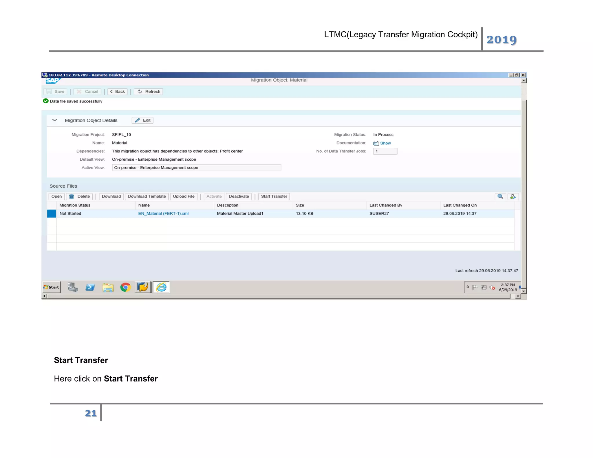 Migration Cockpit (LTMC) | PDF