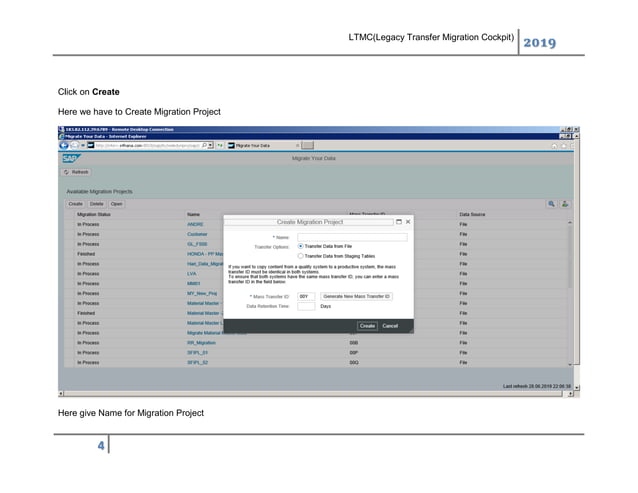 Migration Cockpit (LTMC) | PDF