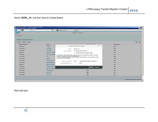 Migration Cockpit (LTMC) | PDF