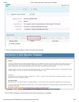 sap ltmc provided by SAP to upload mass values | PDF