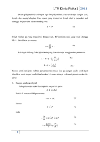 Ltm kinetika reaksi heterogen | DOCX
