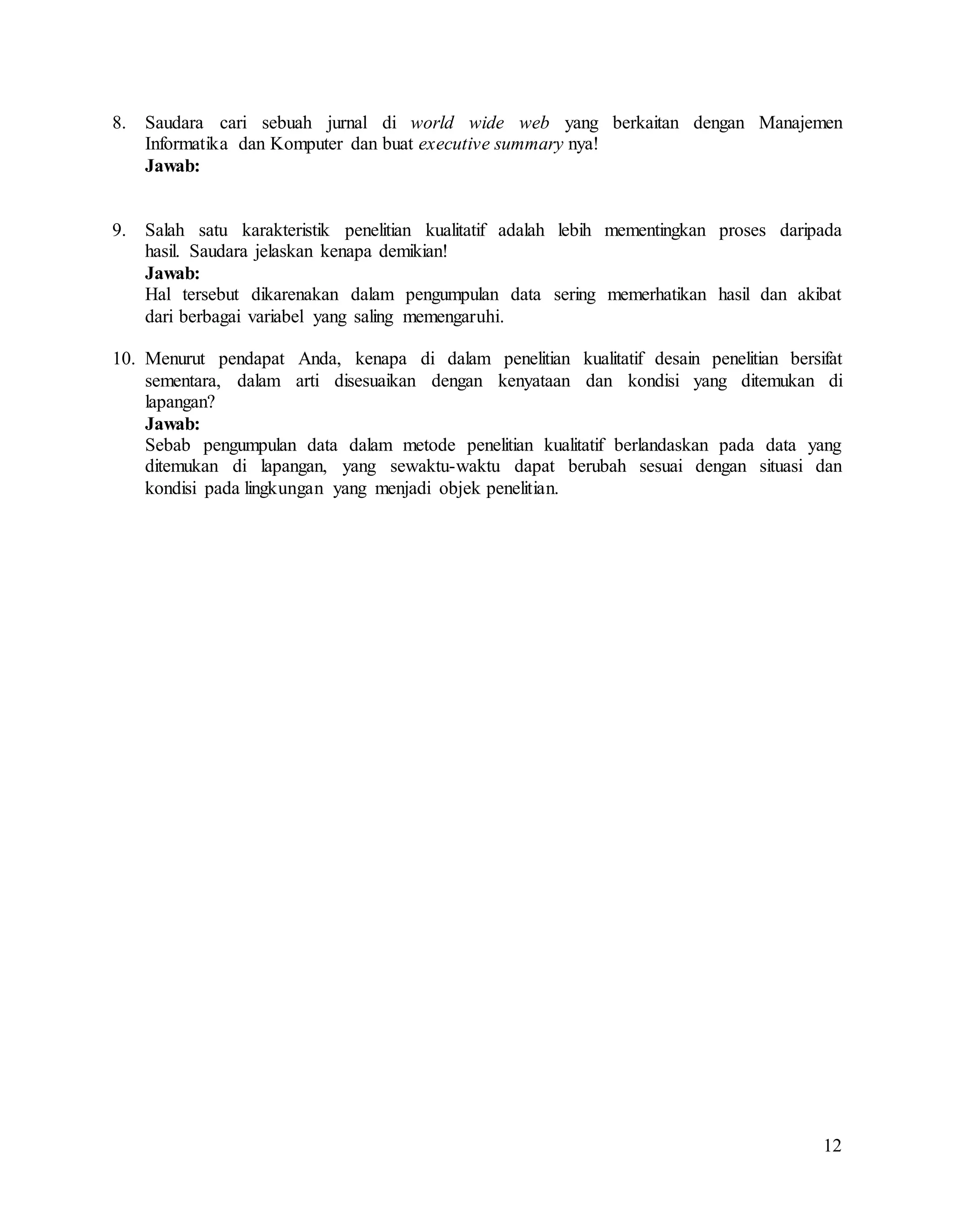 LTM Metode Penelitian_Pertemuan 1-6 | DOCX