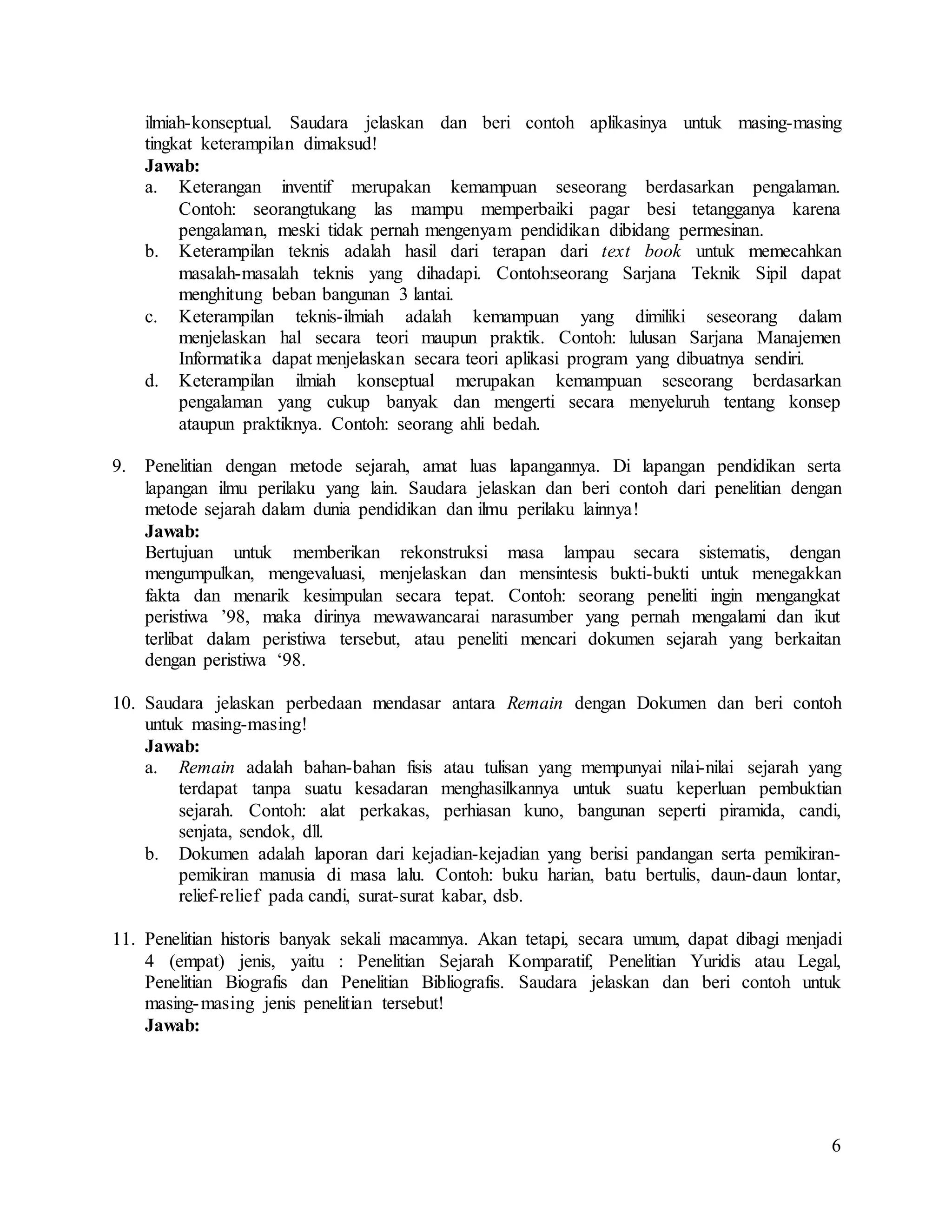LTM Metode Penelitian_Pertemuan 1-6 | DOCX
