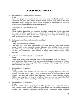 LTM Metode Penelitian_Pertemuan 1-6 | DOCX