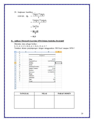 LTM Statistika Deskriptif Pertemuan 3 | DOCX