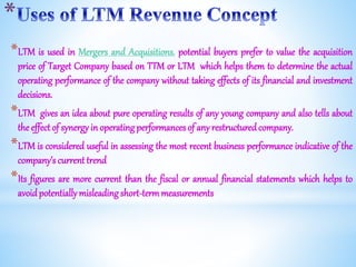LTM revenue ( last twelve month revenue) | PPTX | Mergers and ...