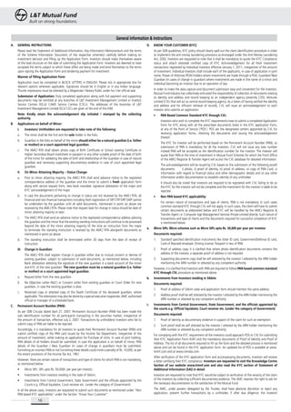 L&t mutual fund common application form with kim | PDF