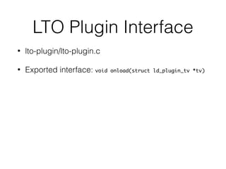 LTO plugin | PPT