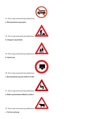 Mga Babala Sa Trapiko