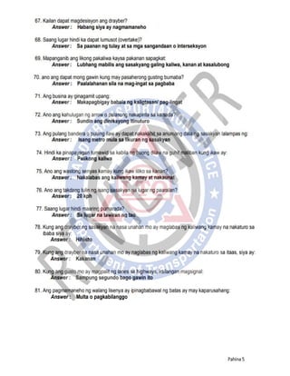Lto reviewer 2019 tagalog FREE | PDF