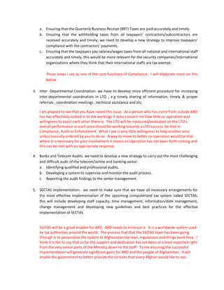Large Taxpayer Office ( LTO ) Afghanistan | DOCX