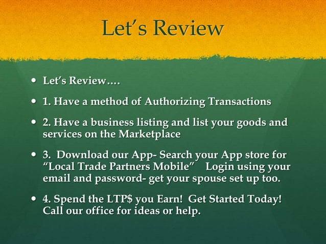 Local Trade Partners Quick Start Guide | PPT