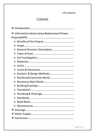 Project report on Lakwa Thermal Power Station | DOCX