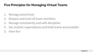 Managing Virtual Teams | PDF