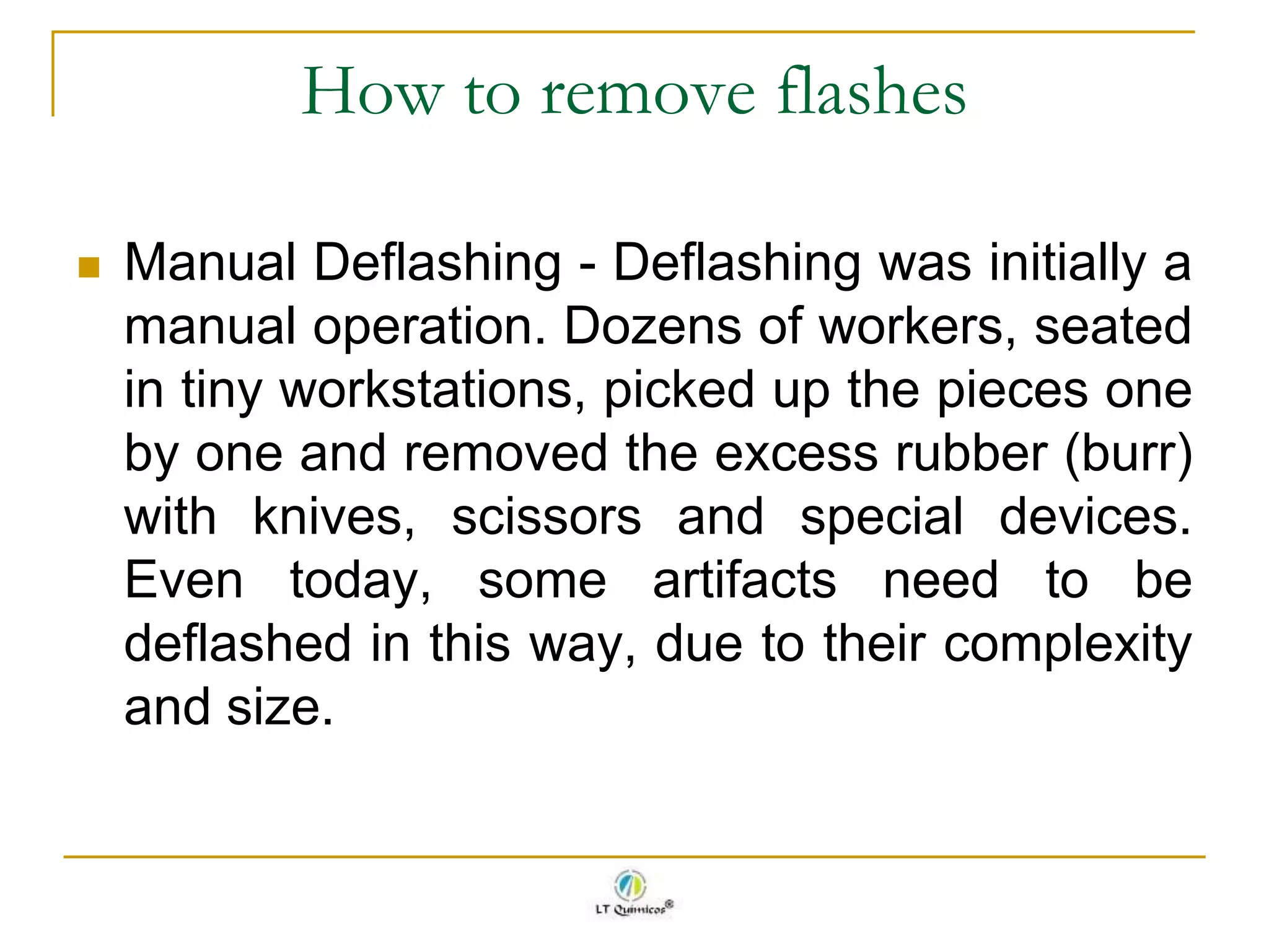 Rubber deflashing | PPT
