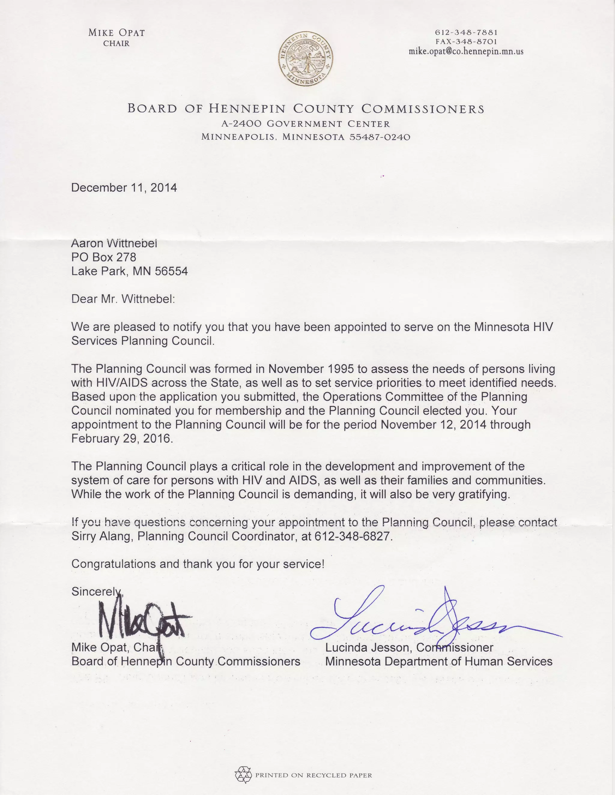 Joint Letter of Appointment | PDF