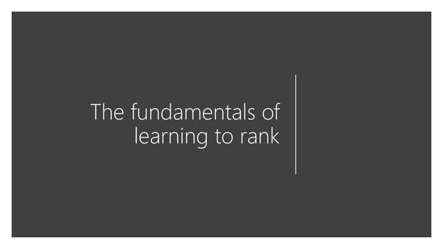Neural Learning to Rank | PPT